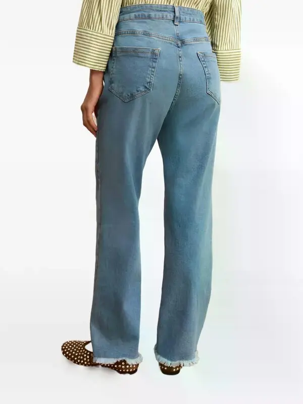 Marella Fringe-hem Jeans