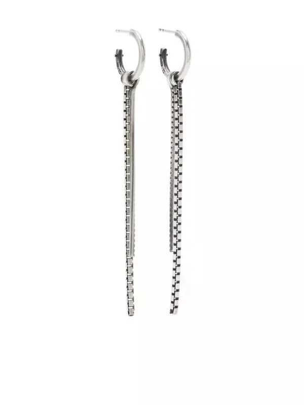 Werkstatt:München Box Chain Earrings - Silver