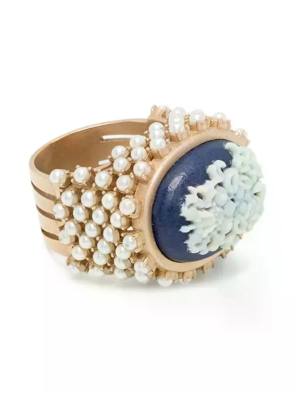 Dior Ring With Pearls - Gold