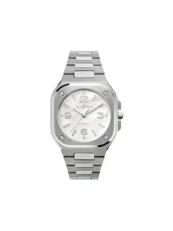 BELL & ROSS Br-05 36 Mm Mother Of Pearl Steel - Silver