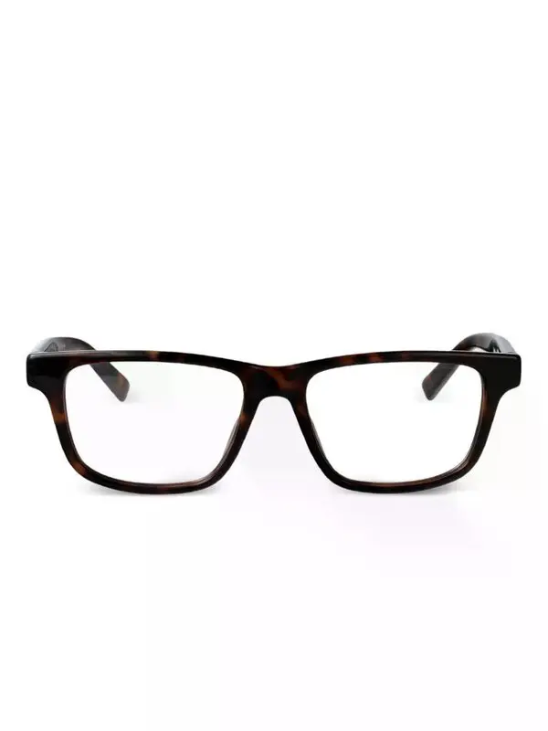 Gucci Rectangle-frame Glasses - Brown