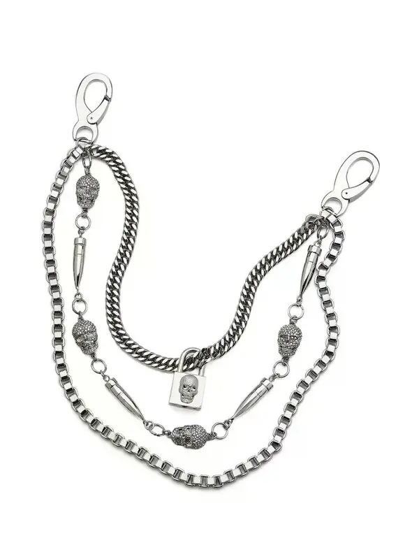 Philipp Plein Metal Chain - Silver