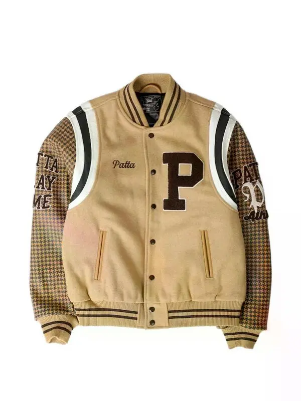 PATTA Athletic Houndstooth-pattern Jacket