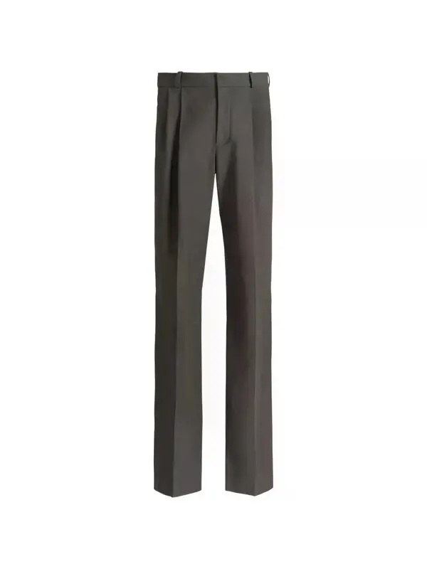 Balmain Cotton Twill Trousers - Green