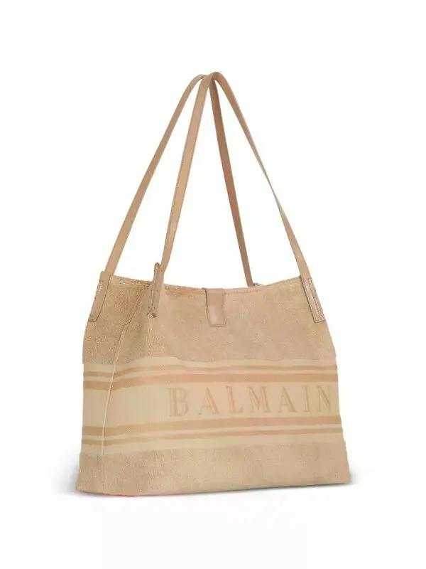 Balmain Medium Release Tote Bag - Neutrals