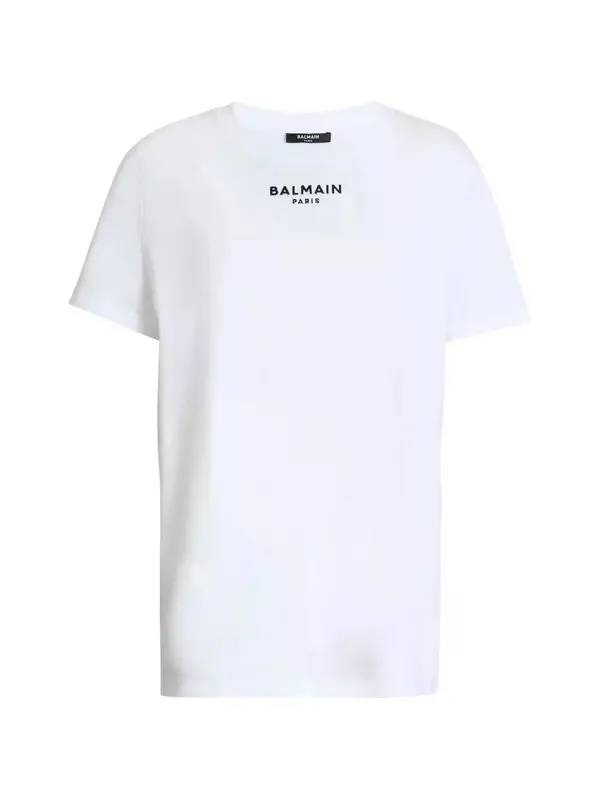 Balmain Paris Embroidered T-shirt - White