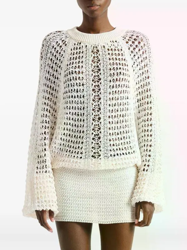 Balmain Crochet Lace Mini Dress