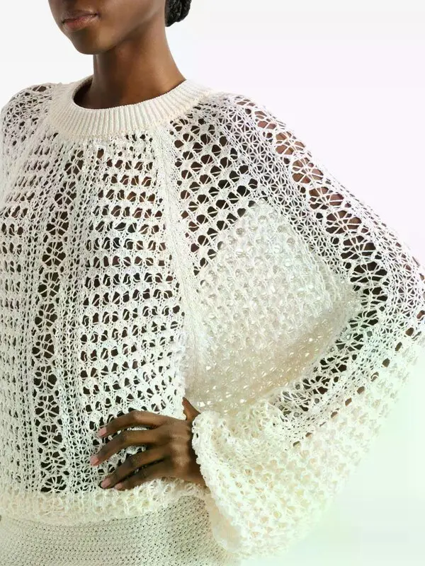 Balmain Crochet Lace Mini Dress