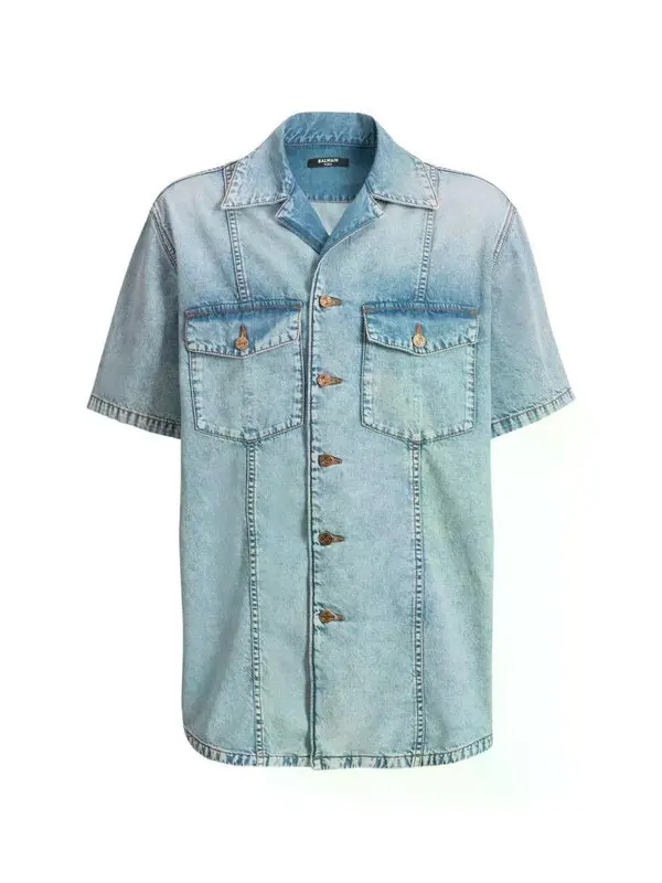 Balmain Light Denim Shirt - Blue