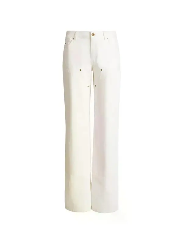 Balmain Loose-fit Denim Jeans - White
