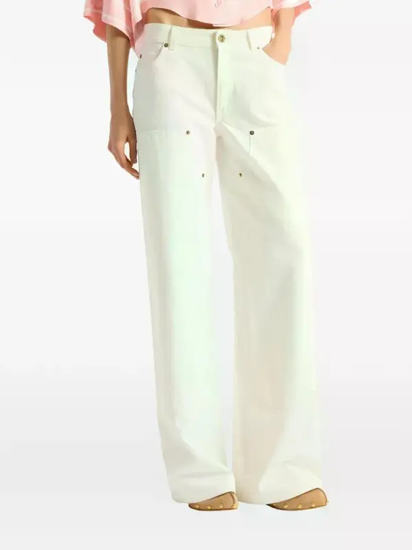 Balmain Loose-fit Denim Jeans - White
