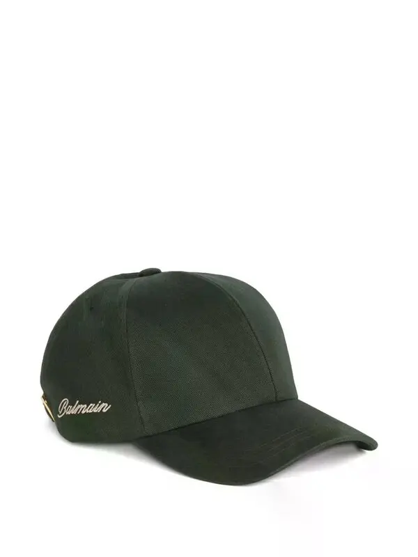 Balmain Washed Cotton Cap - Green