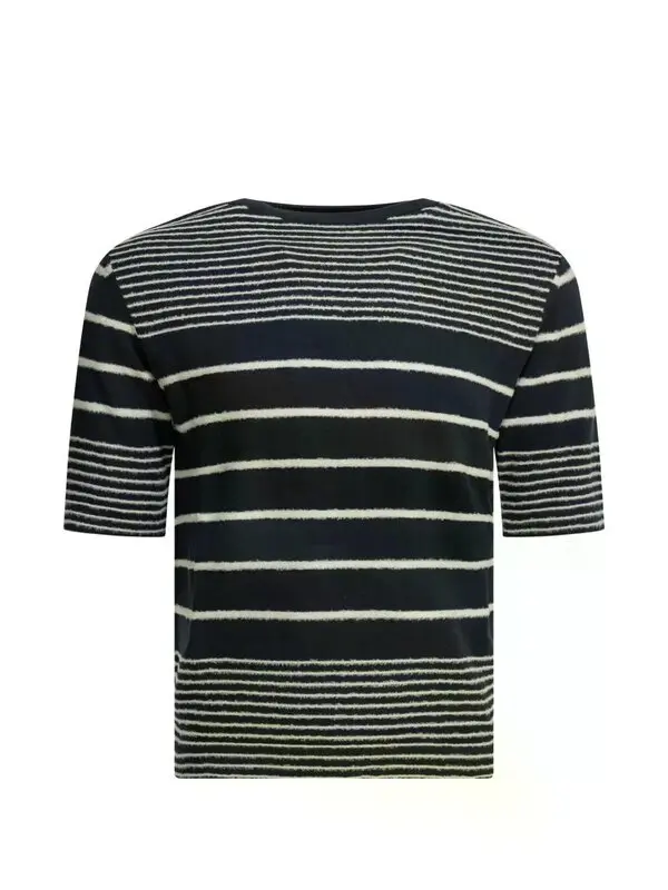 RAKKI Striped Short-sleeve Sweater
