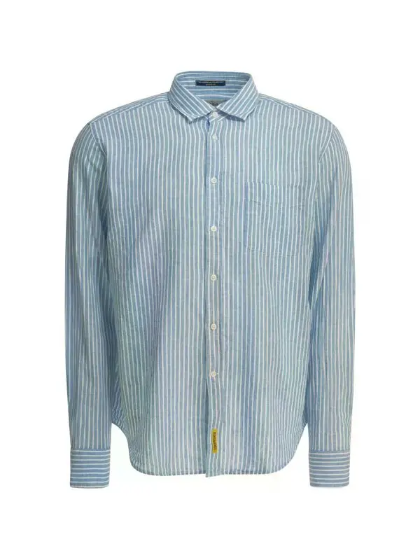 B.D.BAGGIES Bradford Vertical-stripe Shirt - Blue