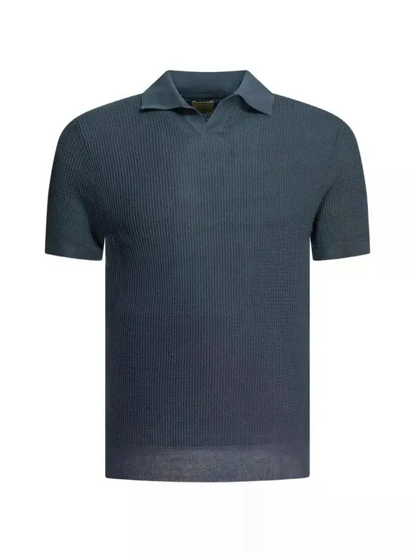 RAKKI Open-knit Polo Shirt