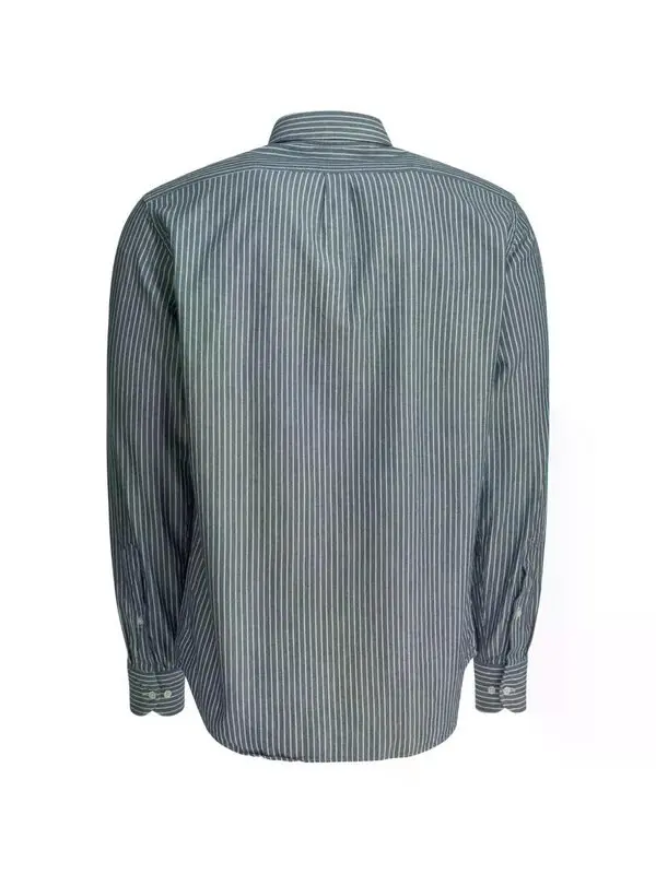 B.D.BAGGIES Bradford Striped Cotton Shirt - Blue