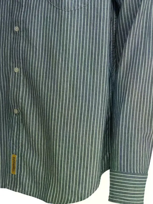 B.D.BAGGIES Bradford Striped Cotton Shirt - Blue