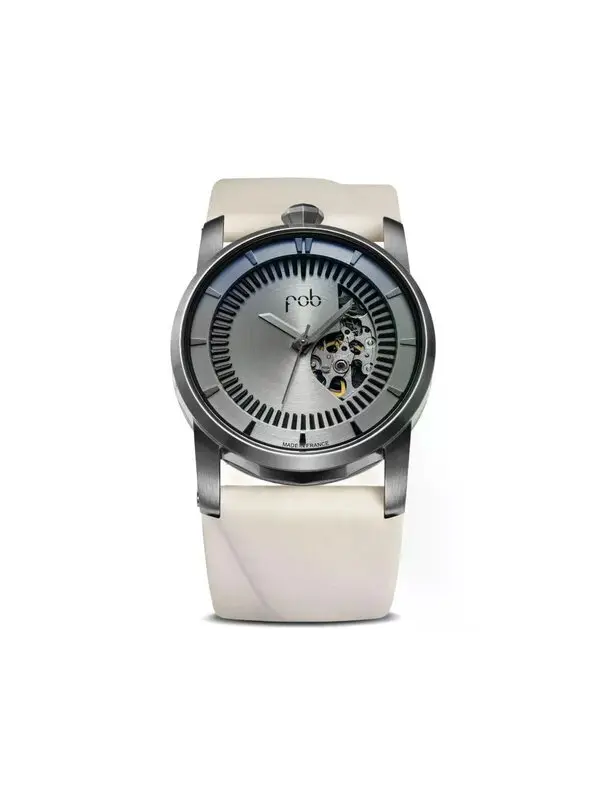 FOB PARIS Motion 43mm Strap Watch - Silver