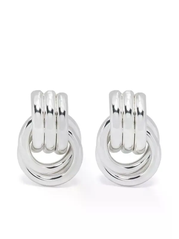 HEAVEN MAYHEM Baby Knot Earrings - Silver