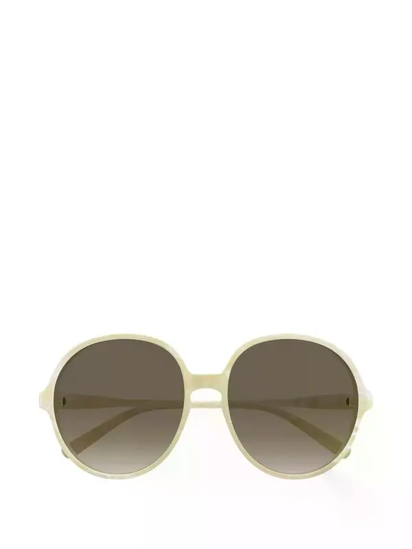 Valentino Garavani Vlogo Round-frame Sunglasses - Neutrals