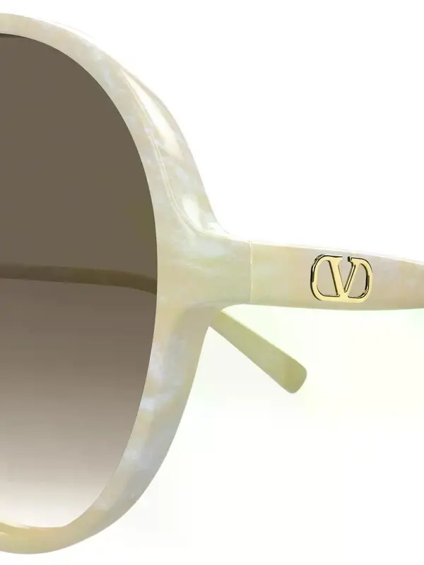Valentino Garavani Vlogo Round-frame Sunglasses