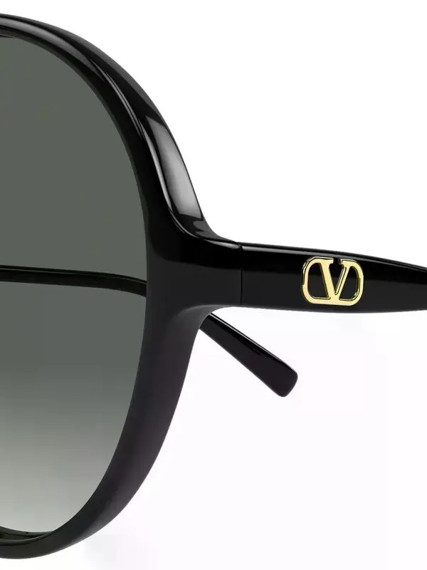 Valentino Garavani Vlogo Round-frame Sunglasses