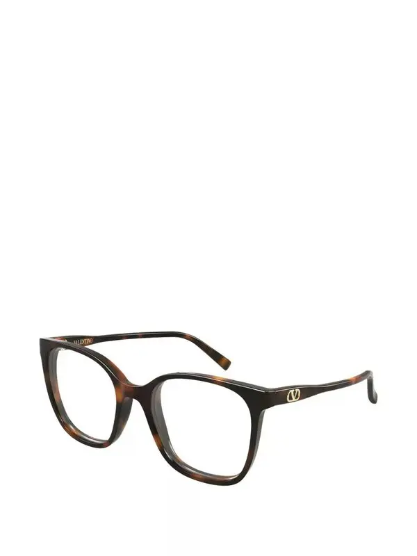 Valentino Garavani Vlogo Tortoise-shell Eyeglasses - Brown