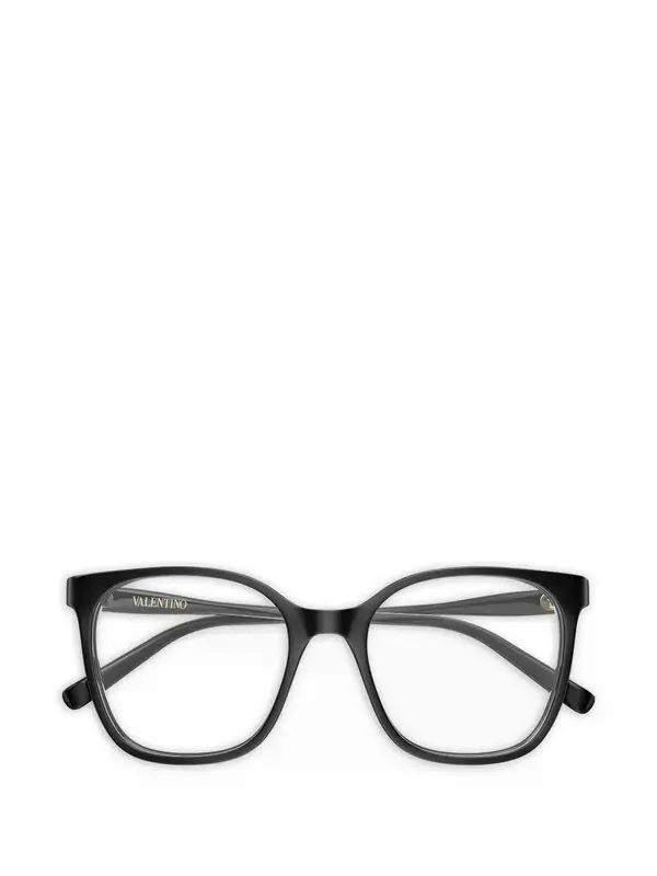 Valentino Garavani Vlogo Geometric Eyeglasses - Black