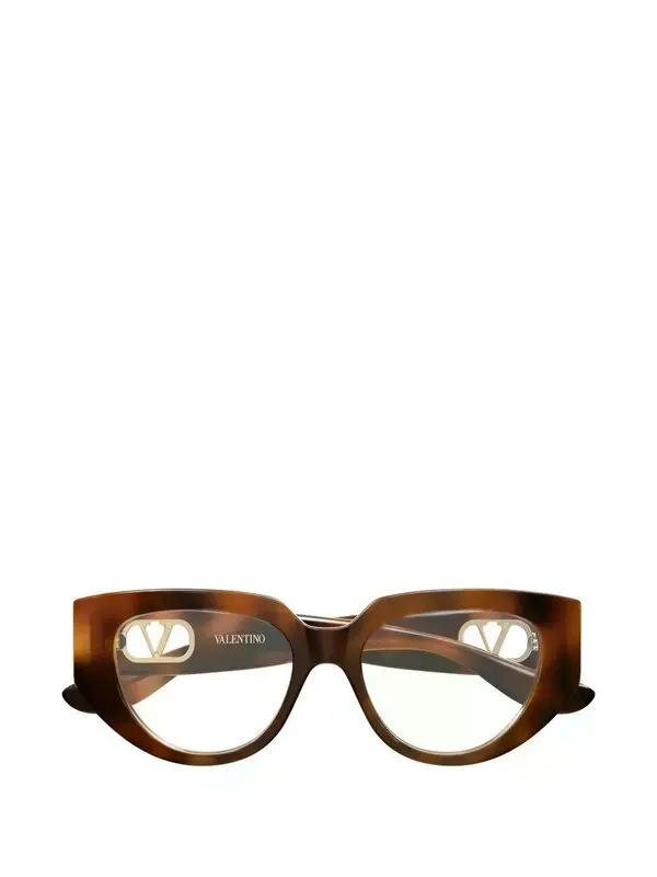 Valentino Garavani Vlogo Cat-eye Eyeglasses - Brown