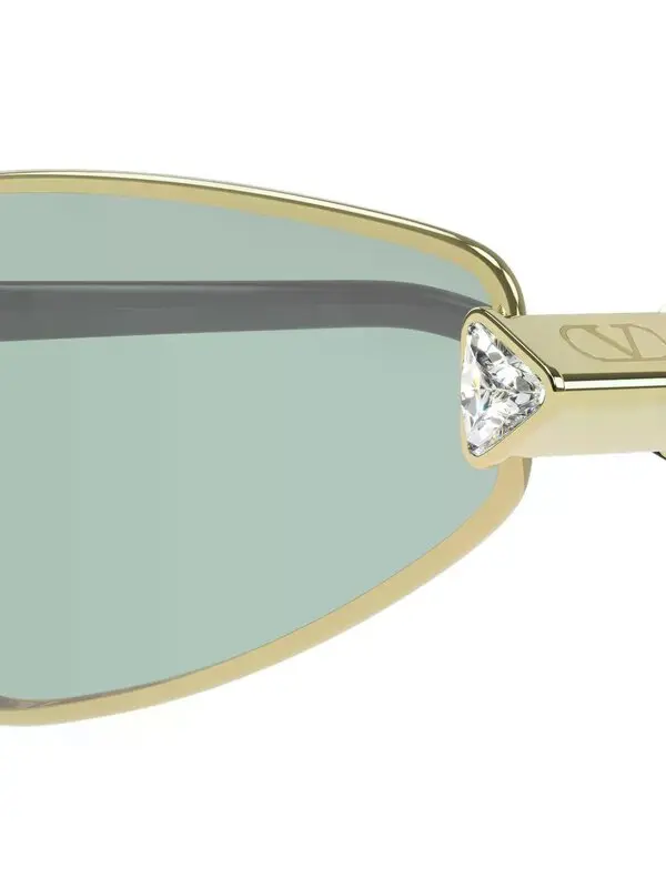 Valentino Garavani Vlogo Crystal-embellished Sunglasses