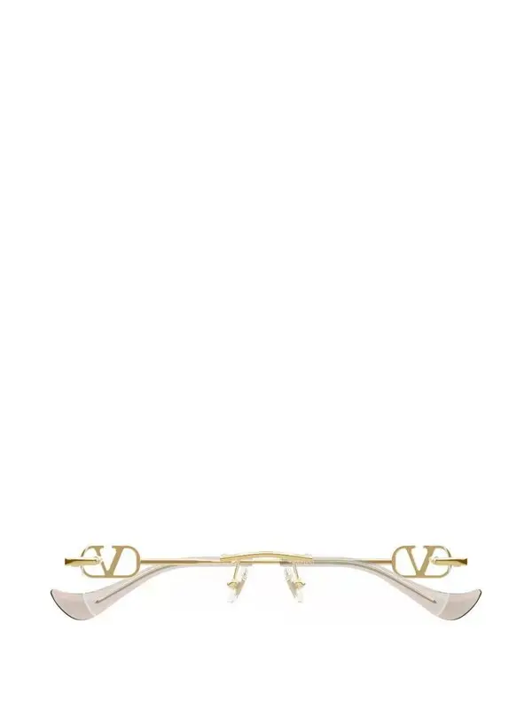Valentino Garavani Vlogo Rimless Eyeglasses - Gold