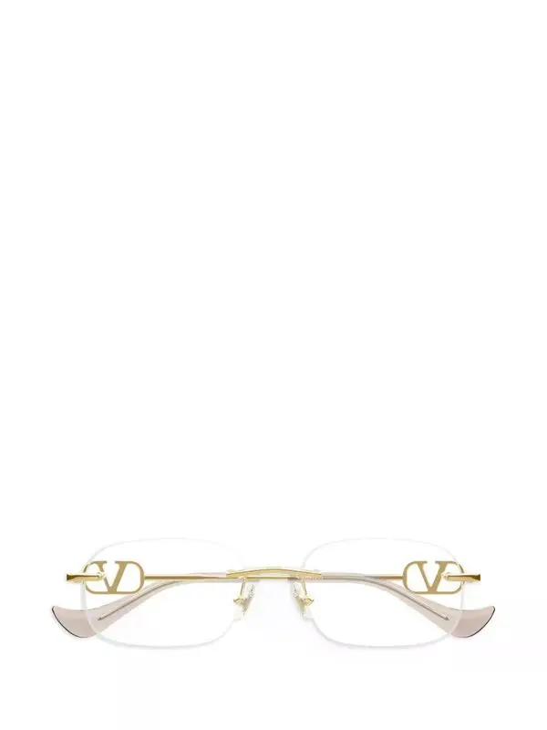 Valentino Garavani Vlogo Rimless Eyeglasses - Gold