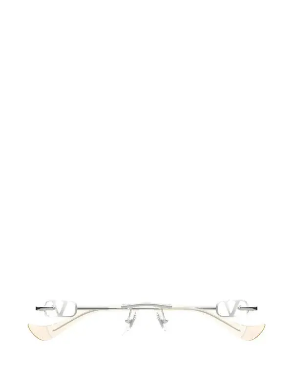 Valentino Garavani Vlogo Rimless Eyeglasses - Silver