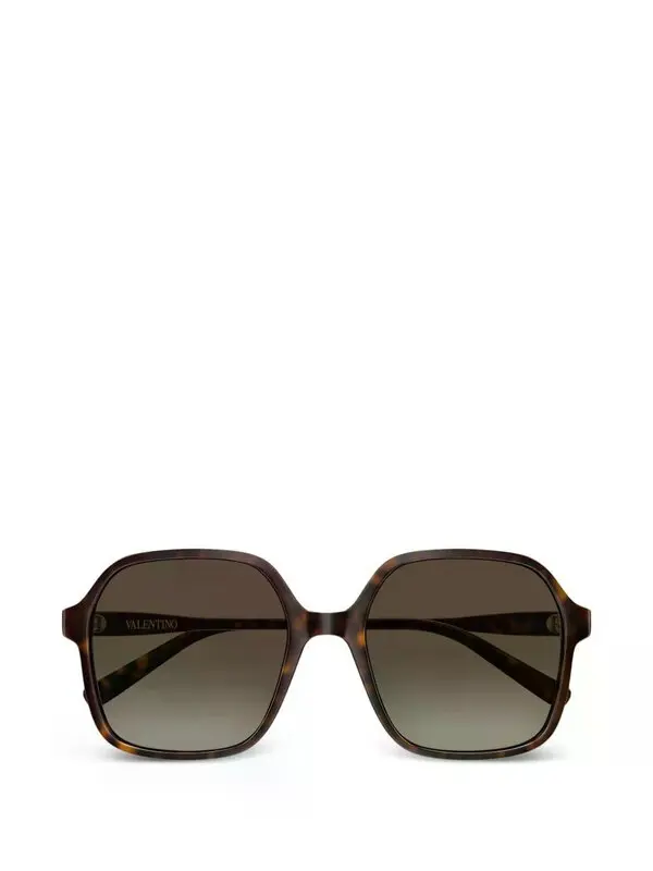 Valentino Garavani Vlogo Tortoise-shell Sunglasses - Brown