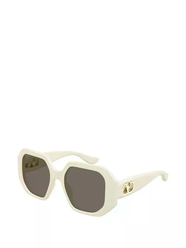 Valentino Garavani Vlogo Geometric-frame Sunglasses
