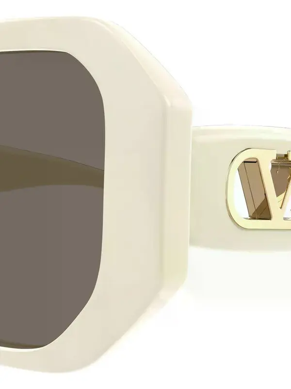 Valentino Garavani Vlogo Geometric-frame Sunglasses