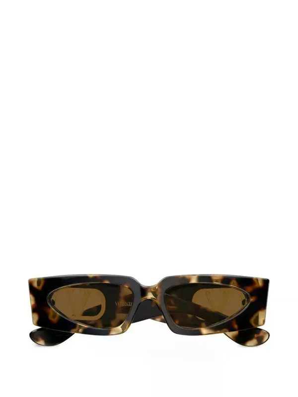Valentino Garavani Vlogo Tortoiseshell Sunglasses - Brown
