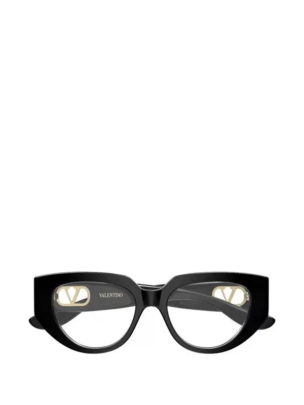 Valentino Garavani Vlogo Cat-eye Glasses - Black