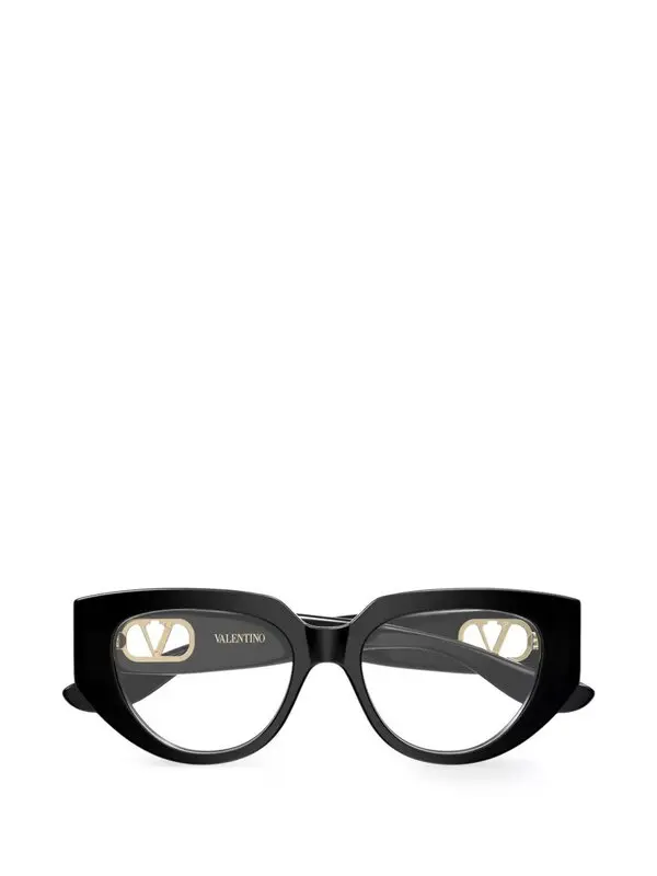 Valentino Garavani Vlogo Cat-eye Glasses - Black