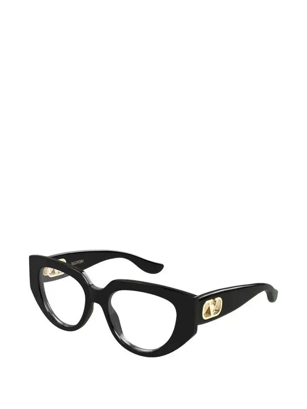 Valentino Garavani Vlogo Cat-eye Glasses - Black