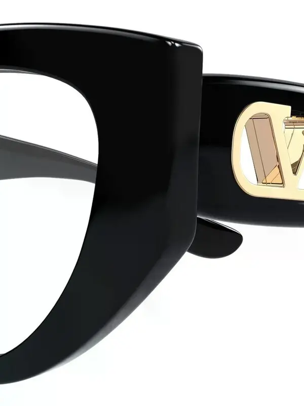 Valentino Garavani Vlogo Cat-eye Glasses - Black