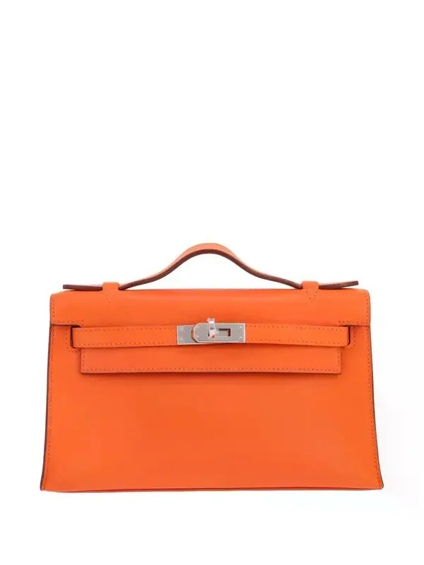 Hermès 2009 Kelly Clutch Bag - Orange