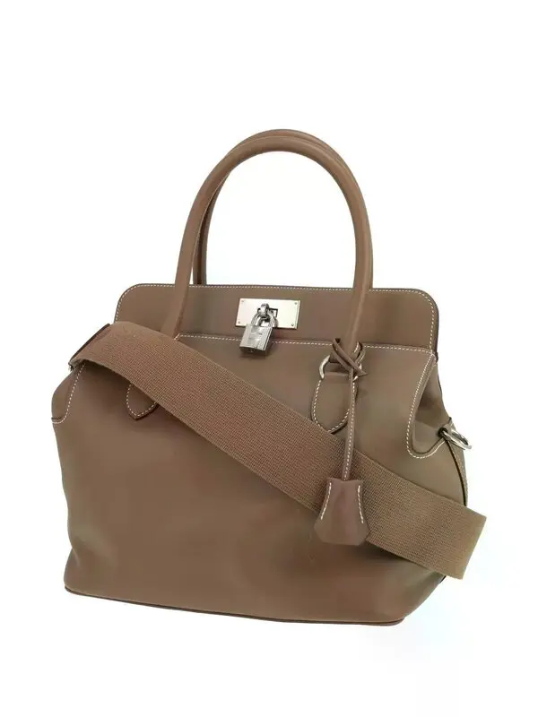 Hermès 2012 Tool Box Leather Handbag - Neutrals