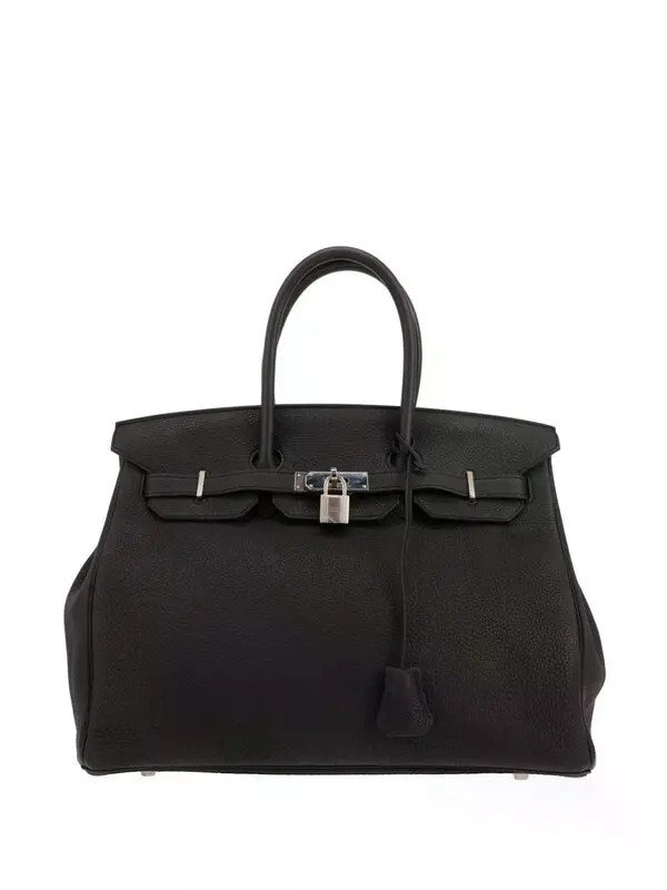 Hermès 2015 Birkin 35 Leather Handbag - Black