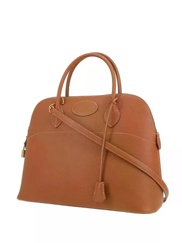 Hermès 1997 Bolide 35 Leather Handbag - Neutrals