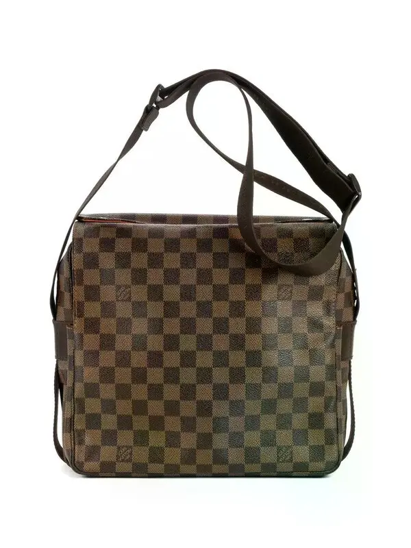 LOUIS VUITTON Damier Ebene Naviglio Messenger Bag - Brown