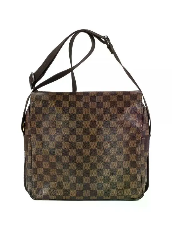 LOUIS VUITTON Damier Ebene Naviglio Messenger Bag - Brown