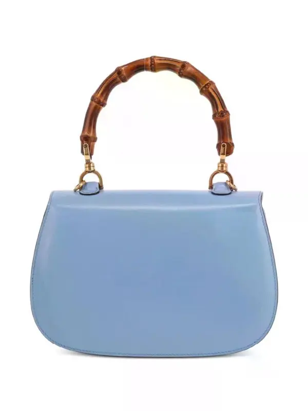 Gucci Bamboo Top Handle Handbag - Blue