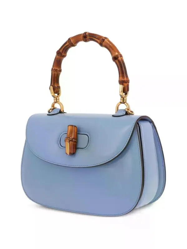 Gucci Bamboo Top Handle Handbag - Blue