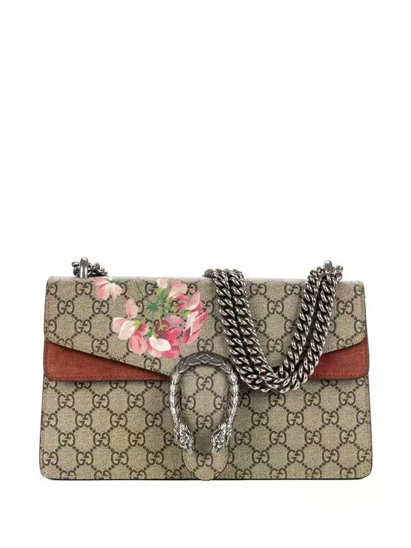 Gucci Dionysus Gg Blooms Shoulder Bag - Neutrals